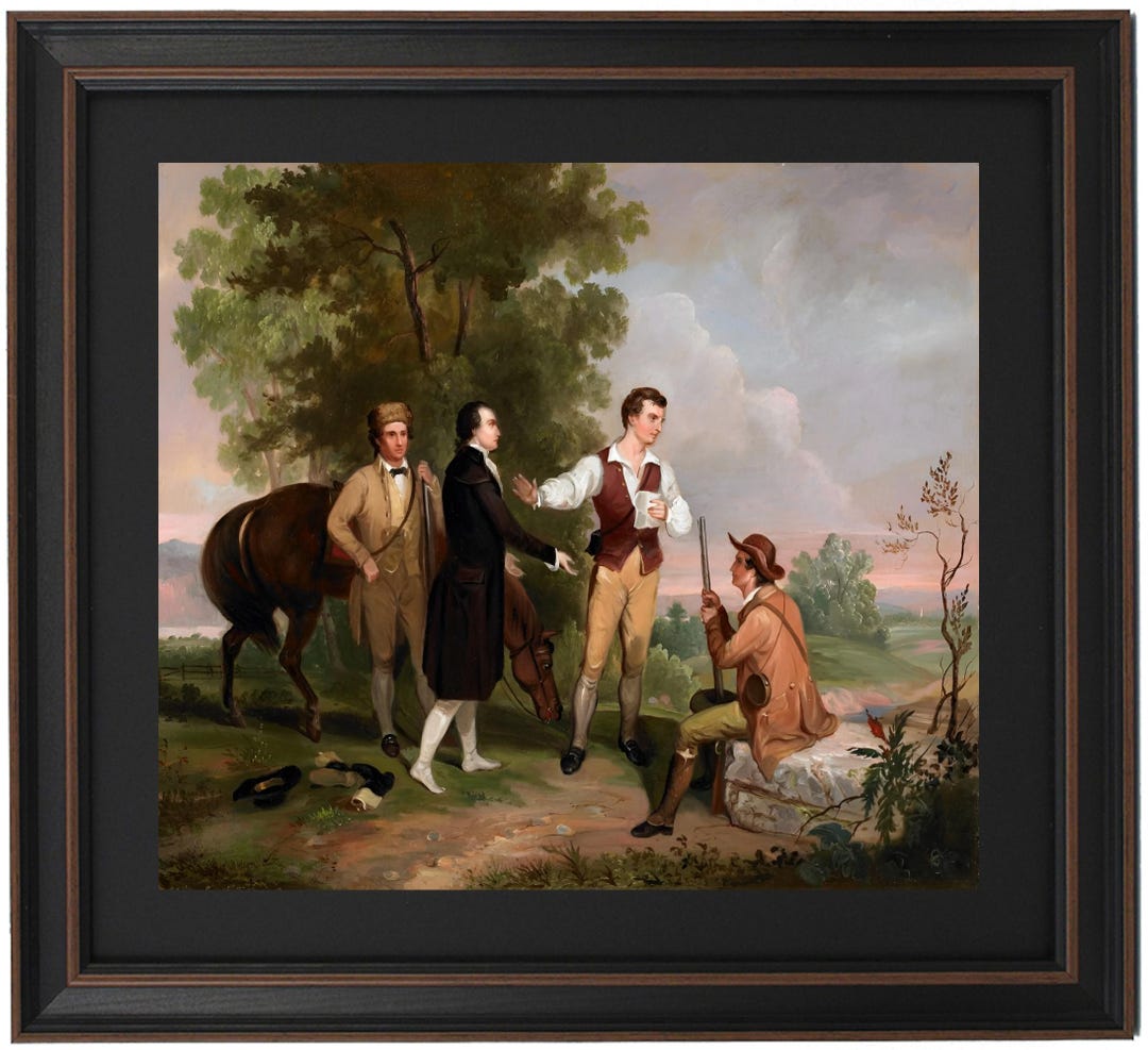 Framed the Capture of Major Andre by Asher Brown Durand. Standard or ...