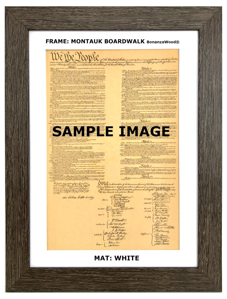 Framed Constitution Declaration of Independence & Bill of - Etsy