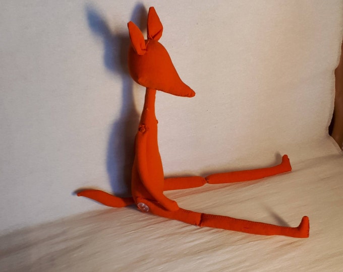Fennec Fox Art Doll, Fox Animal Doll, Fantasy Creature, Anthropomorphic ...