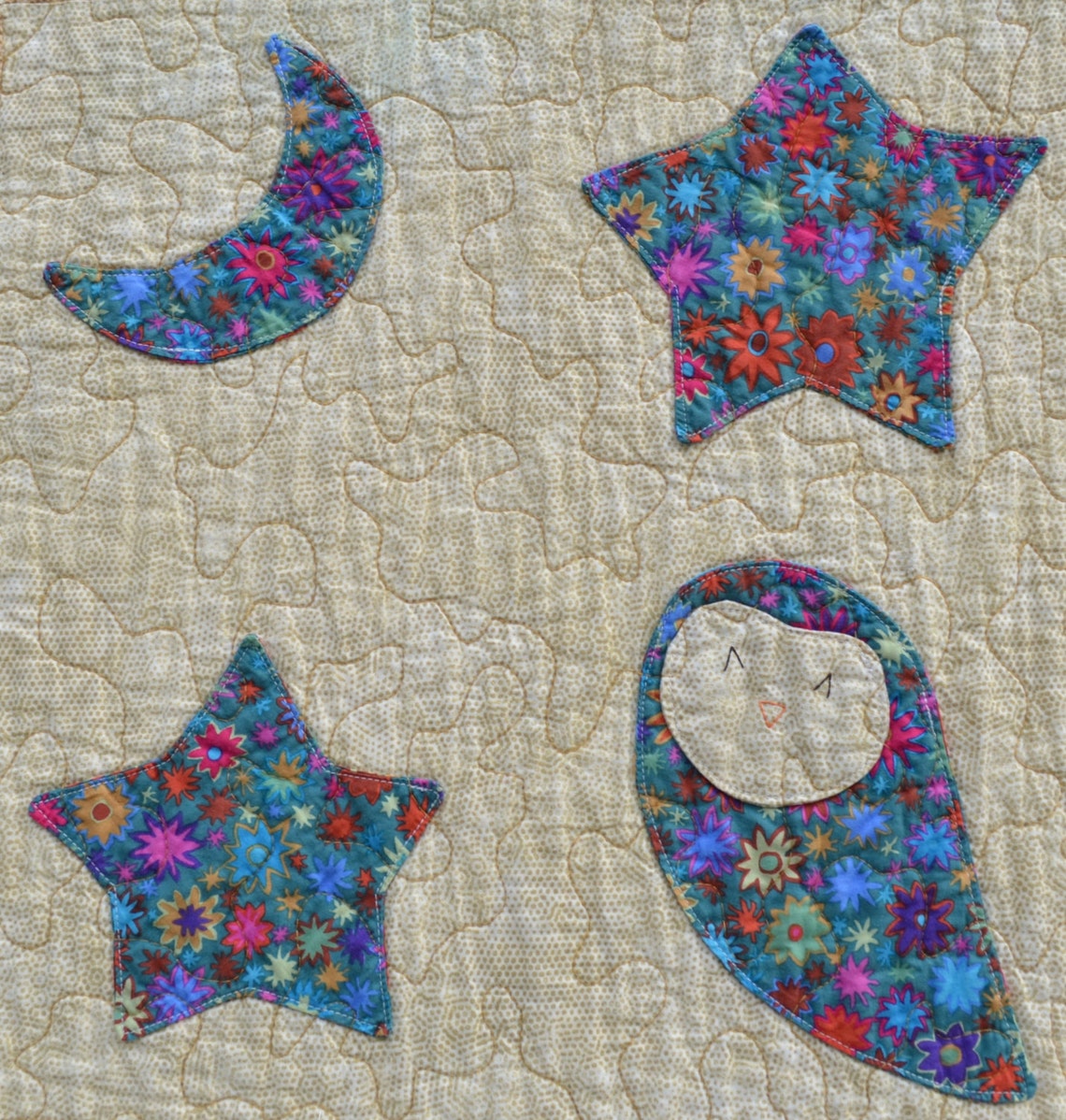 Owl Under Moon and Stars Quilt Pattern PDF- Two Patterns in One ...
