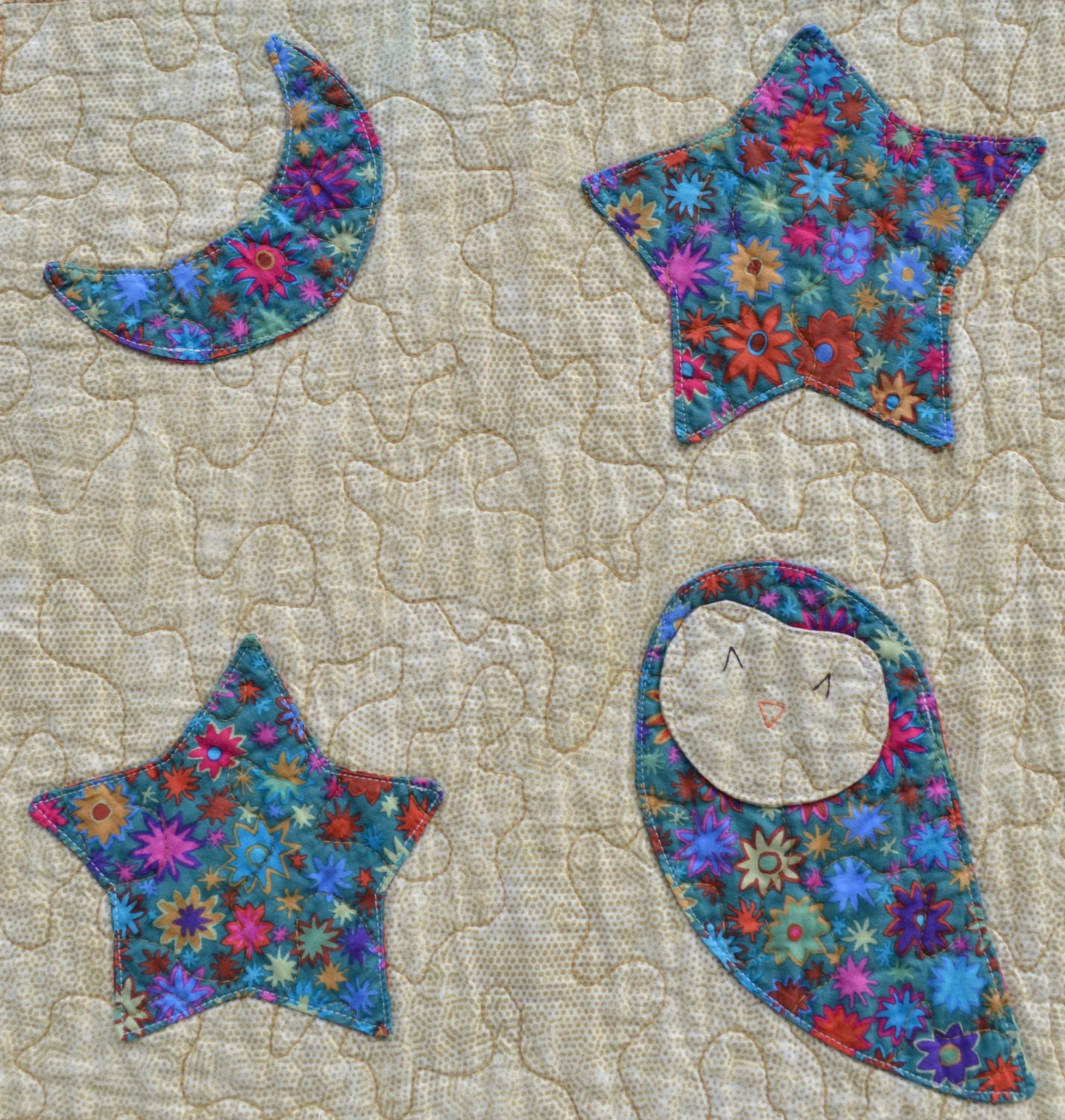 Owl Under Moon and Stars Quilt Pattern PDF- Two Patterns in One ...