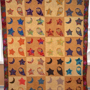 Owl Under Moon and Stars Quilt Pattern PDF- Two Patterns in One ...