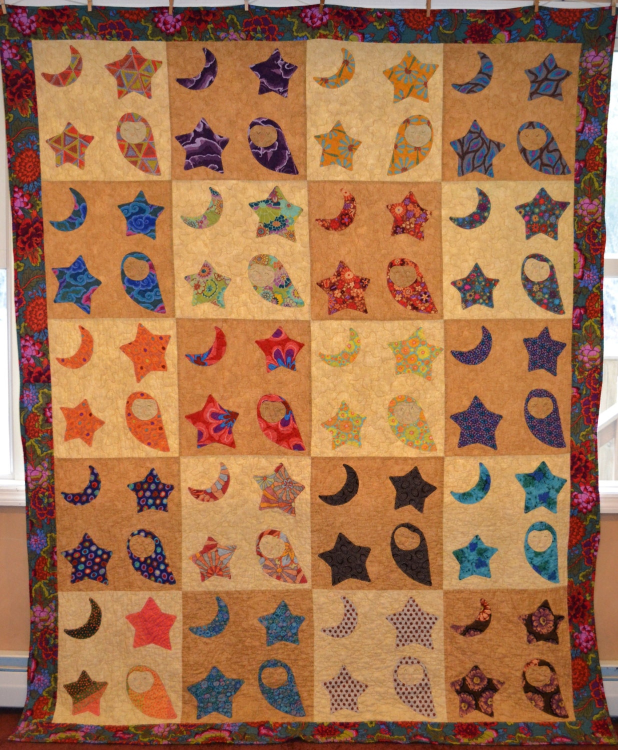 Owl Under Moon and Stars Quilt Pattern PDF- Two Patterns in One ...