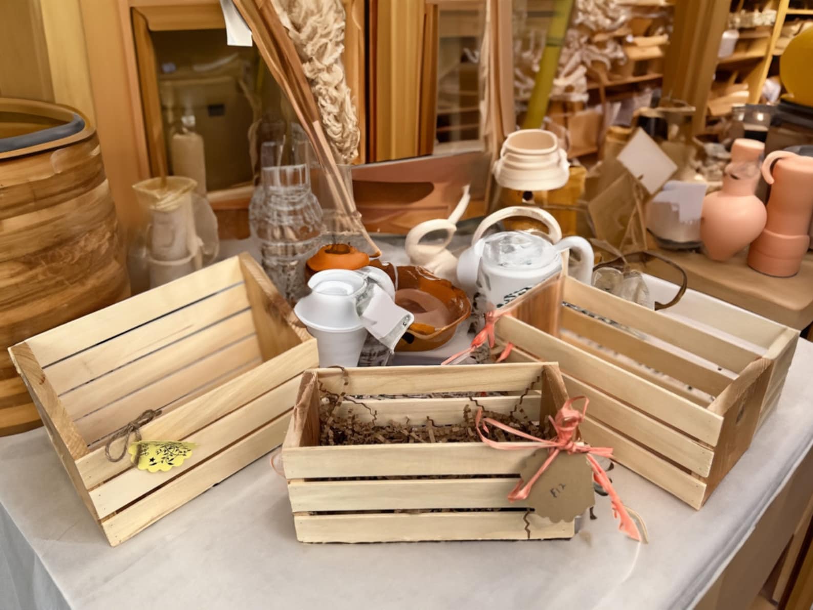 10 Small Wood Crates Wood Crate, Cedar, Wooden Crate Gifts, Rustic Wood ...