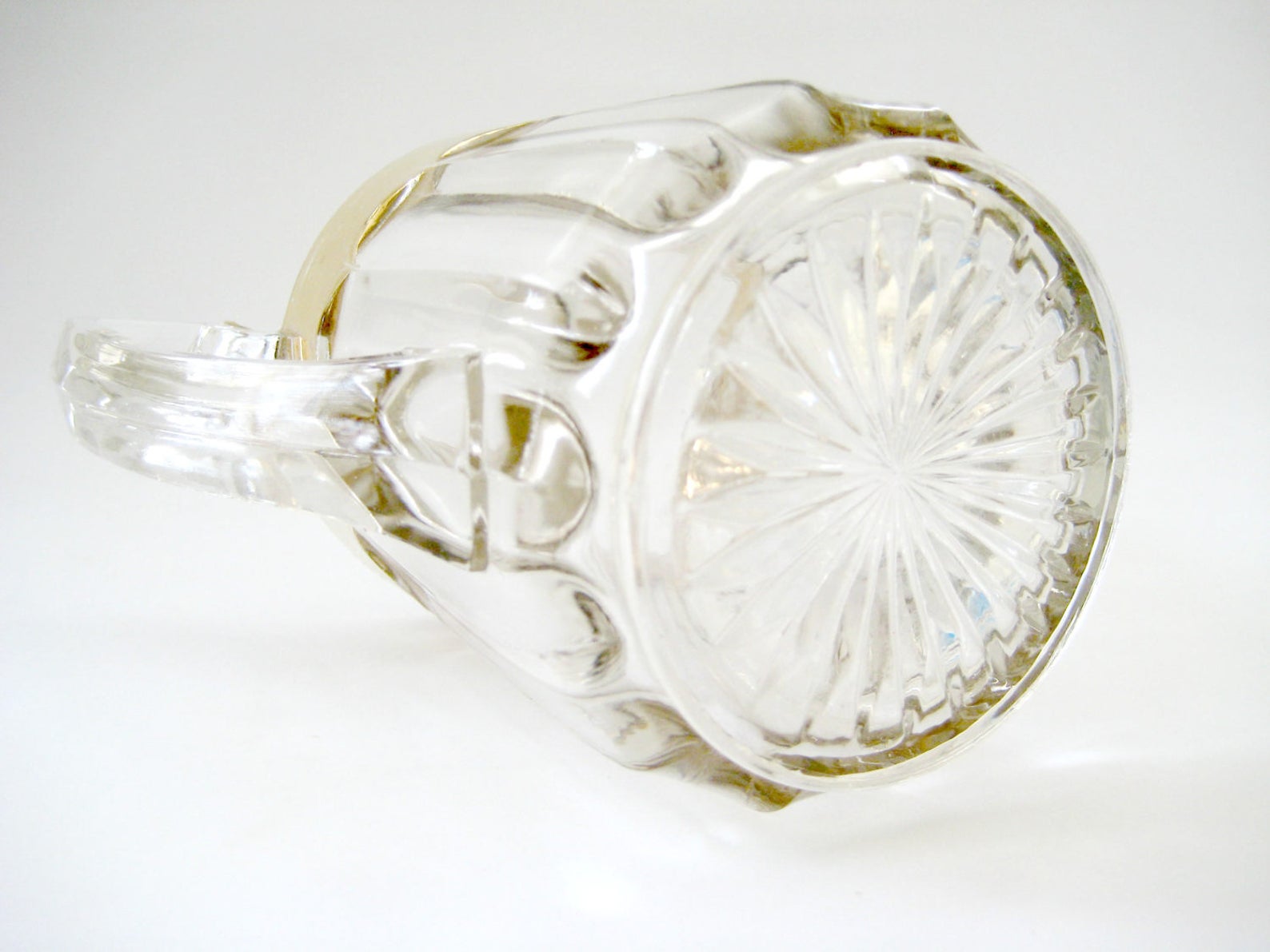 Glass Sugar and Creamer With Gold Rim Vintage Sugar and - Etsy