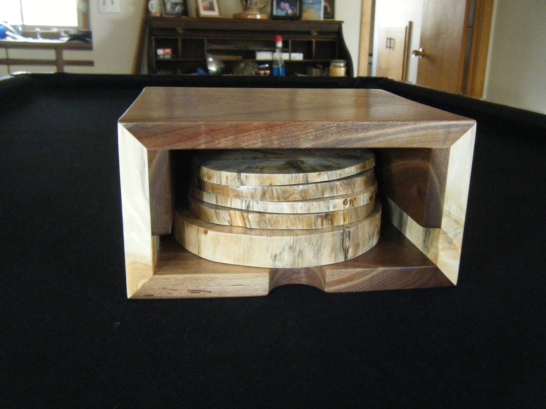 Pitcher and Mug Coasters W/ Storage - Etsy