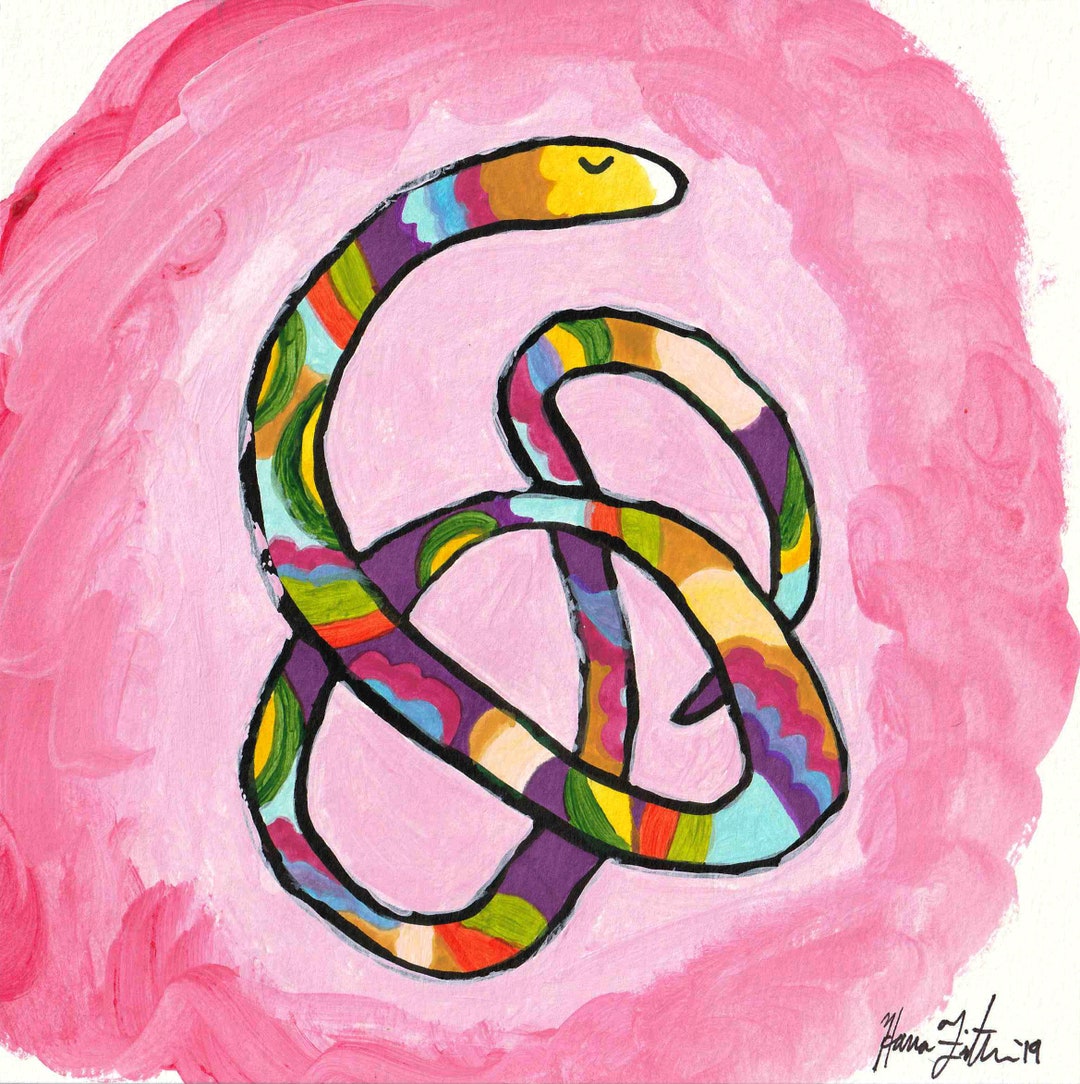 Rainbow Snake Print - Etsy