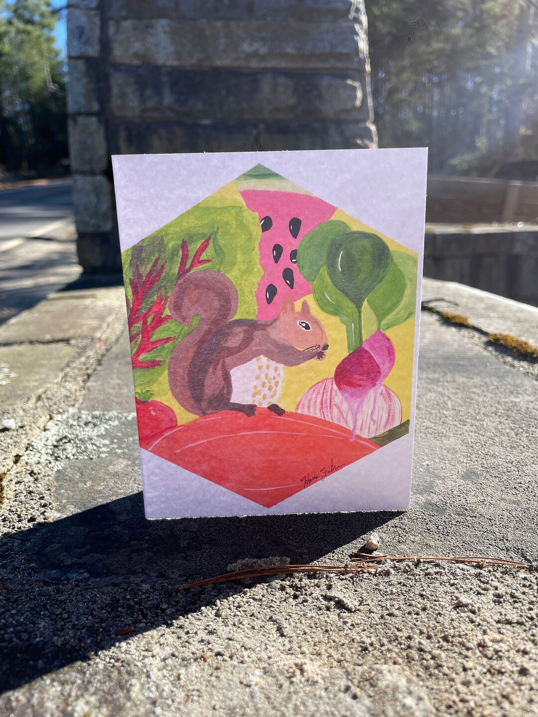 Squirrel Farmer's Market Cards - Etsy