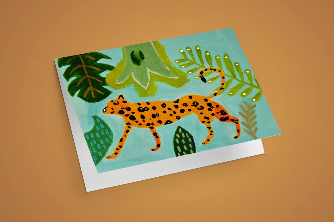 Cheetah Cards - Etsy