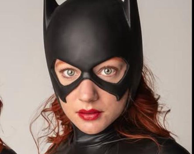 Batgirl Rubber Cowl Mask Prop Costume Cosplay - Etsy
