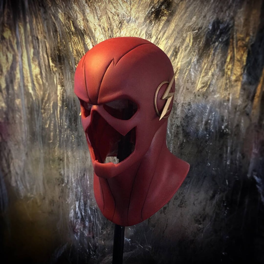 Cw Flash Tv Series Cowl Mask Cosplay Prop - Etsy