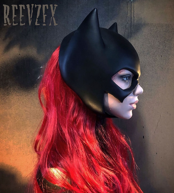 Batgirl Rubber Cowl Mask Prop Costume Cosplay - Etsy