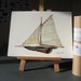 The Sloop. Digital Reproduction of a Watercolour Painting of Model Boat ...