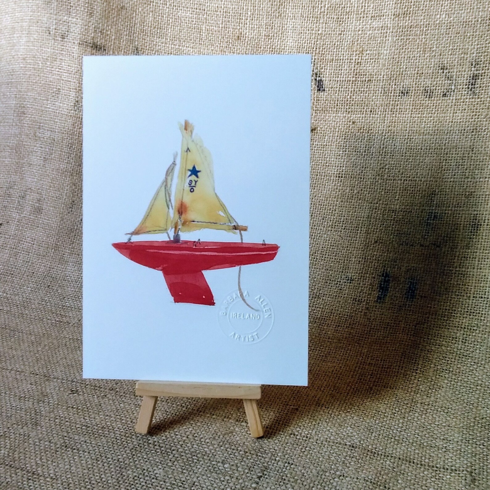 Red Toy Boat Mini Print. - Etsy