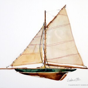 The Sloop. Digital Reproduction of a Watercolour Painting of - Etsy