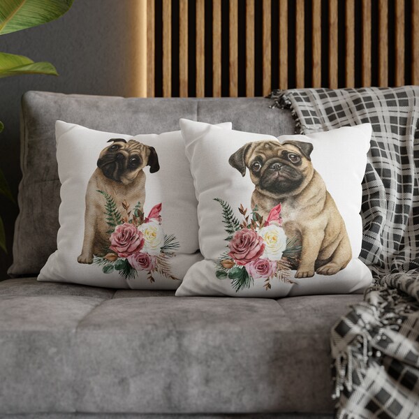 Pug Pillow - Etsy