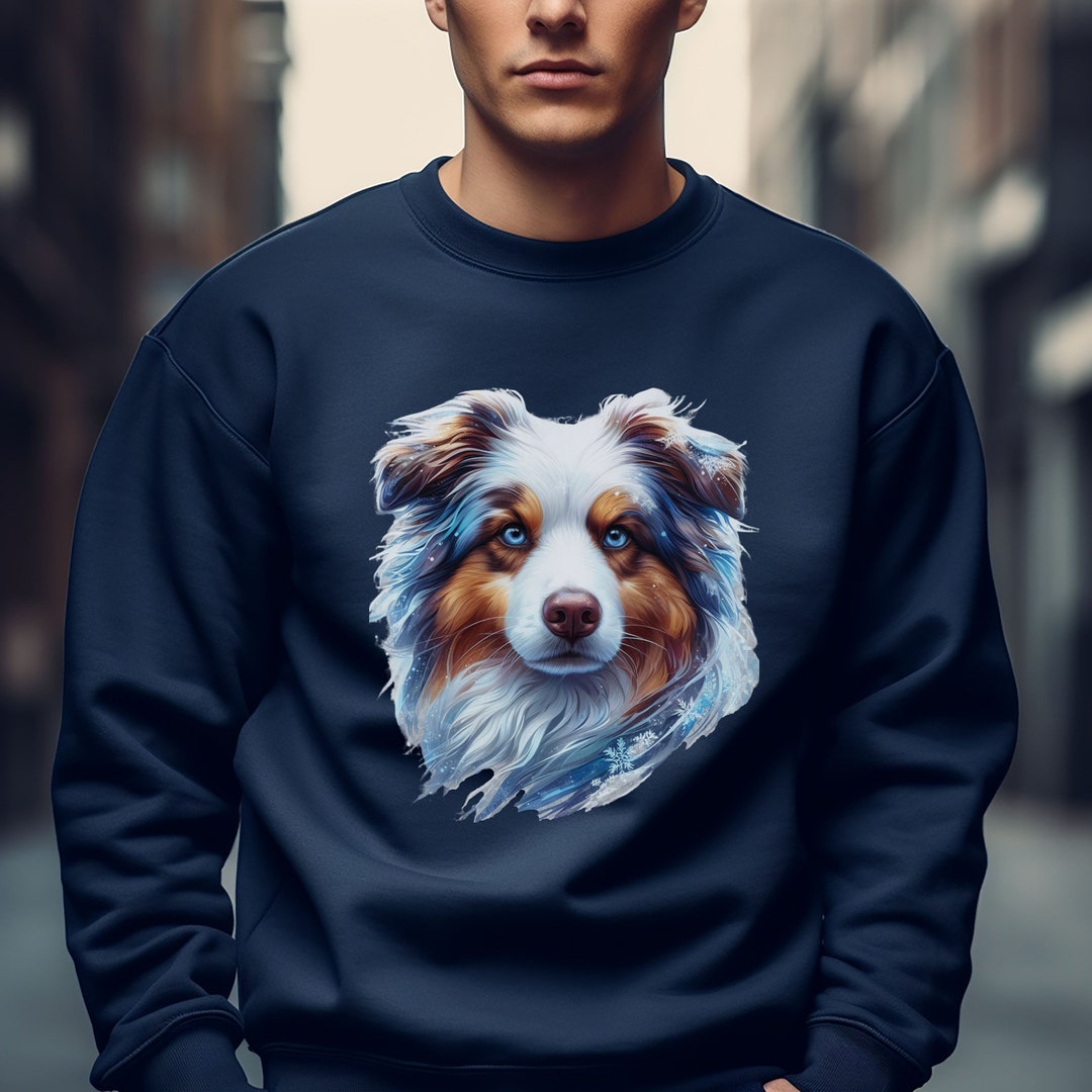 Australian Shepherd Sweatshirt, Aussie Dog Shirt, Crewneck Dog Sweater ...