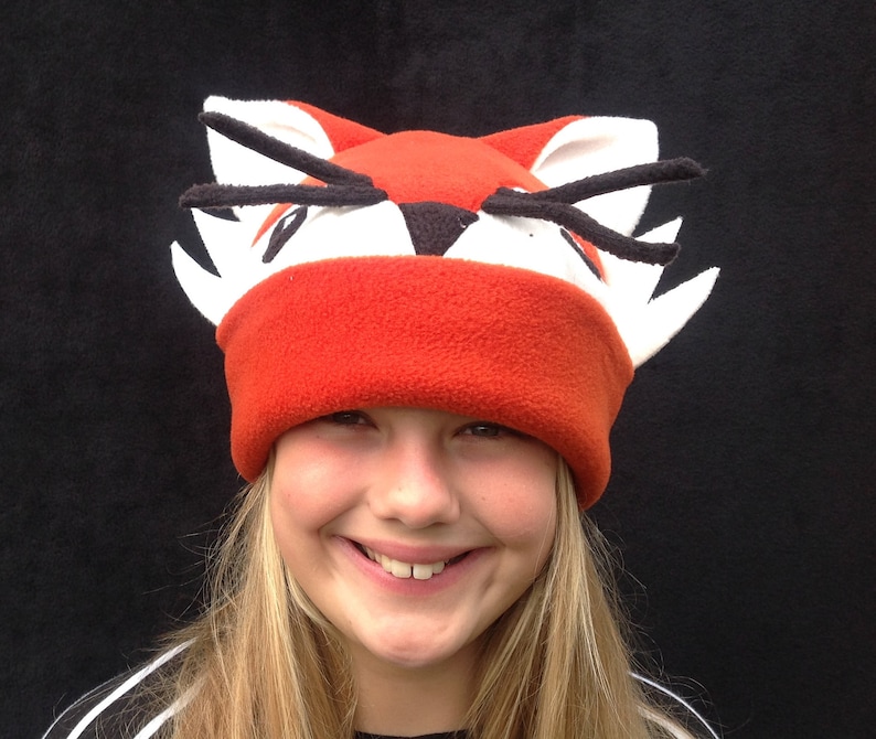 Fox beanie/fox hat/fox gift/fox party/ forest creature/fox | Etsy