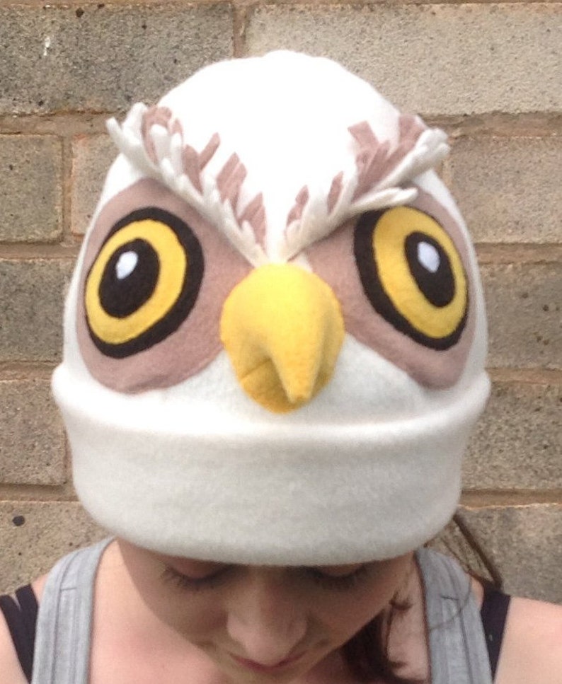 Owl beanie/ owl hat/ owl gift/owl party/ forest creature/ | Etsy