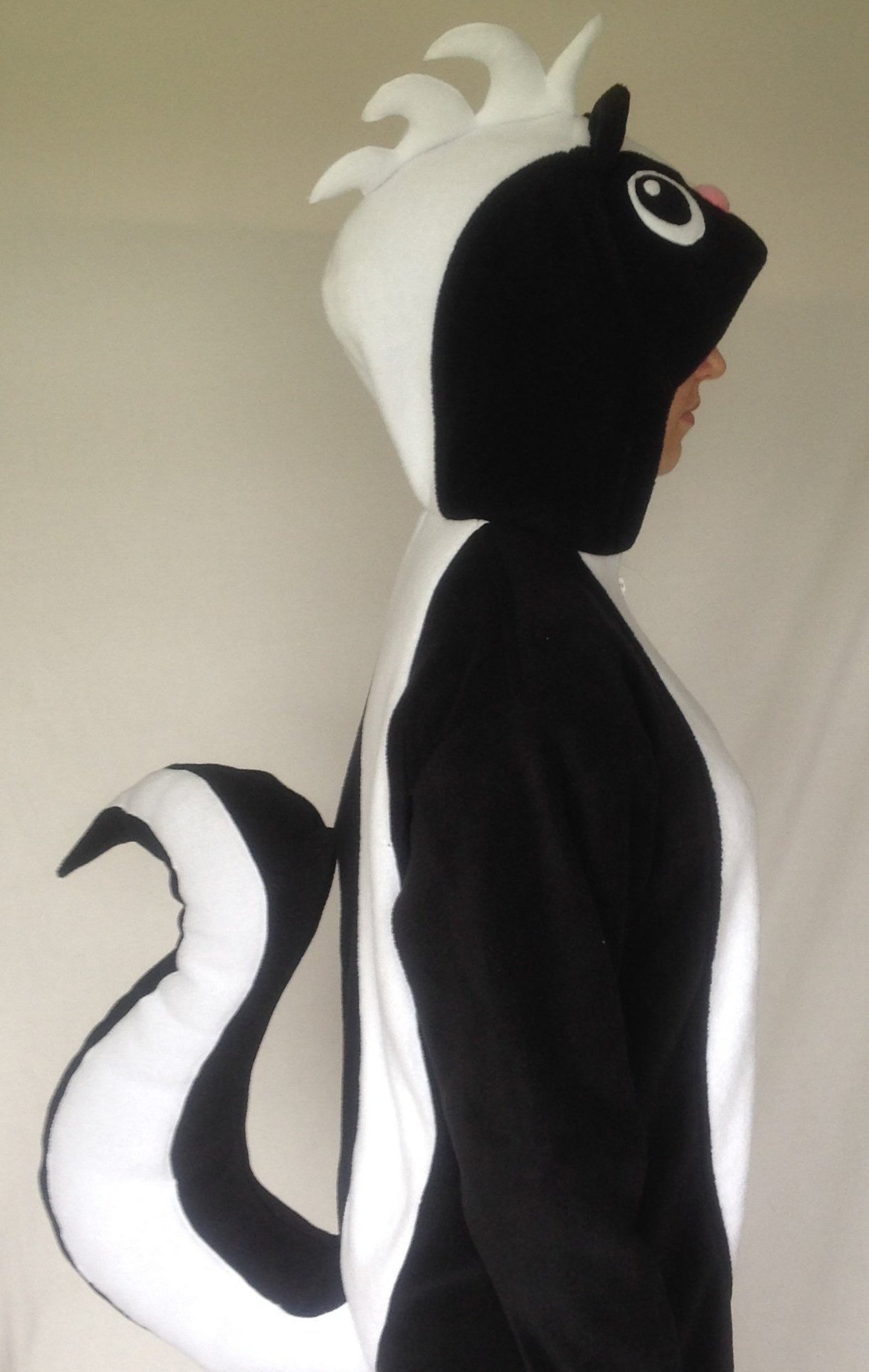 Skunk Onesie/adult Skunk Costume/ Skunk Cosplay/skunk Halloween Costume ...