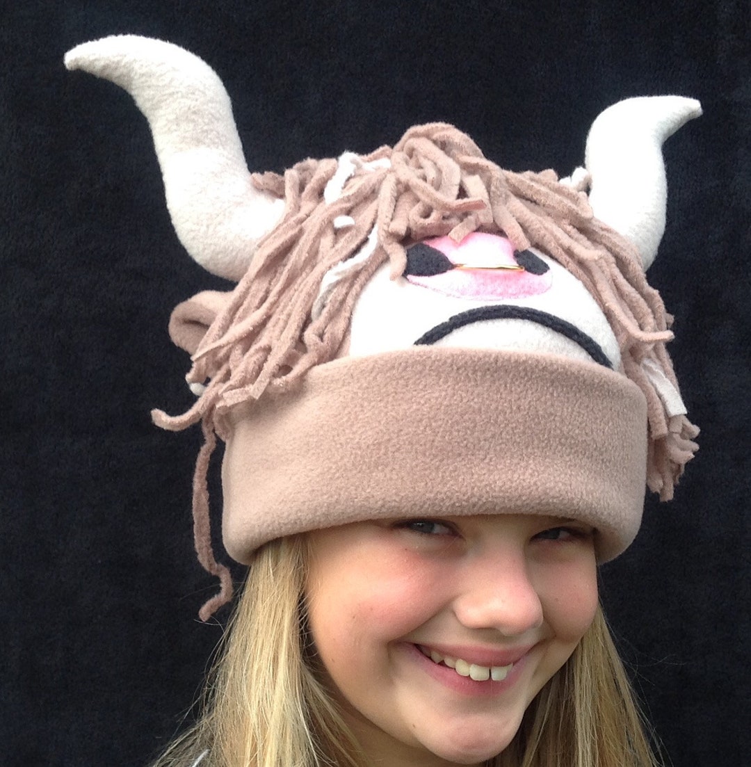 Highland Cow Beanie/cow Beanie / Cow Hat /highland Cow Gift /cow Gift ...