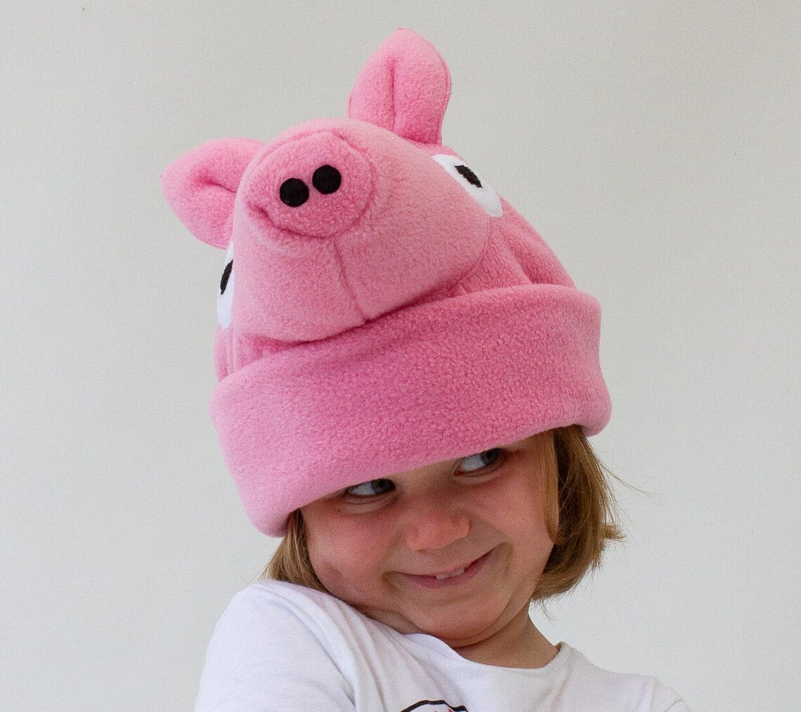 Pig Beanie/ Pig Hat/ Pig Gift / Pig-party/ Pig Clothing/ Pig - Etsy