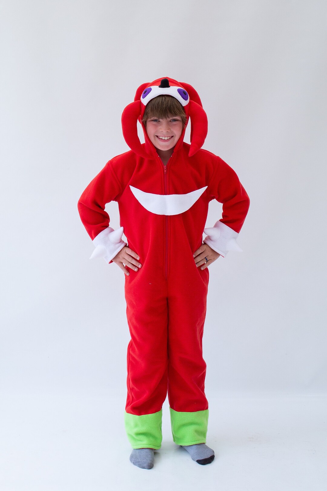 Knuckles Onesie/sonic Knuckles Clothing/knuckles Costume/knuckles ...