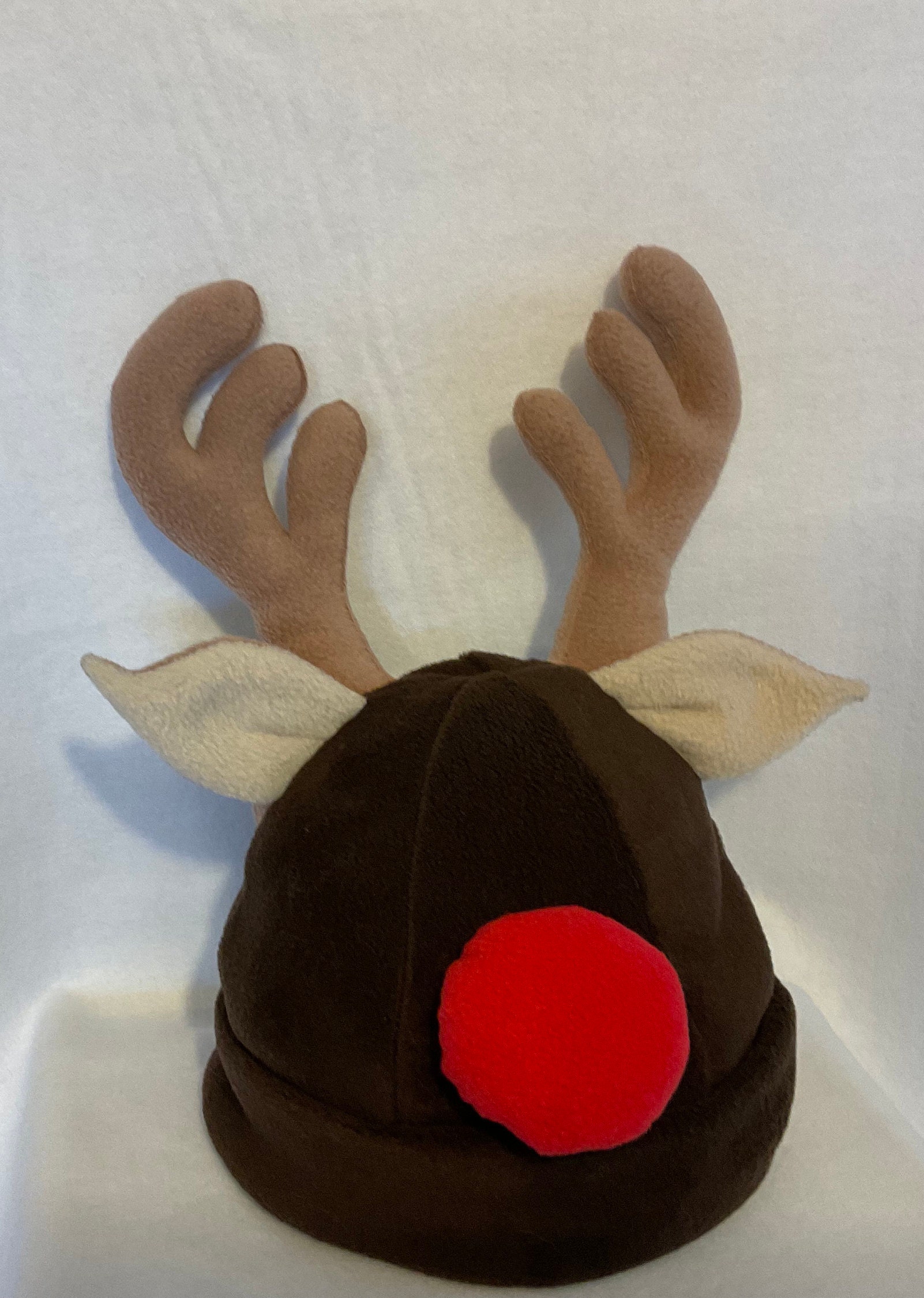 Rudolf Beanie/rudolf the Reindeer Hat/rudolf Costume/secret Santa Gift ...