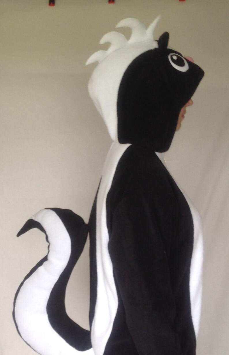 Skunk onesie/adult skunk costume/ skunk cosplay/skunk | Etsy