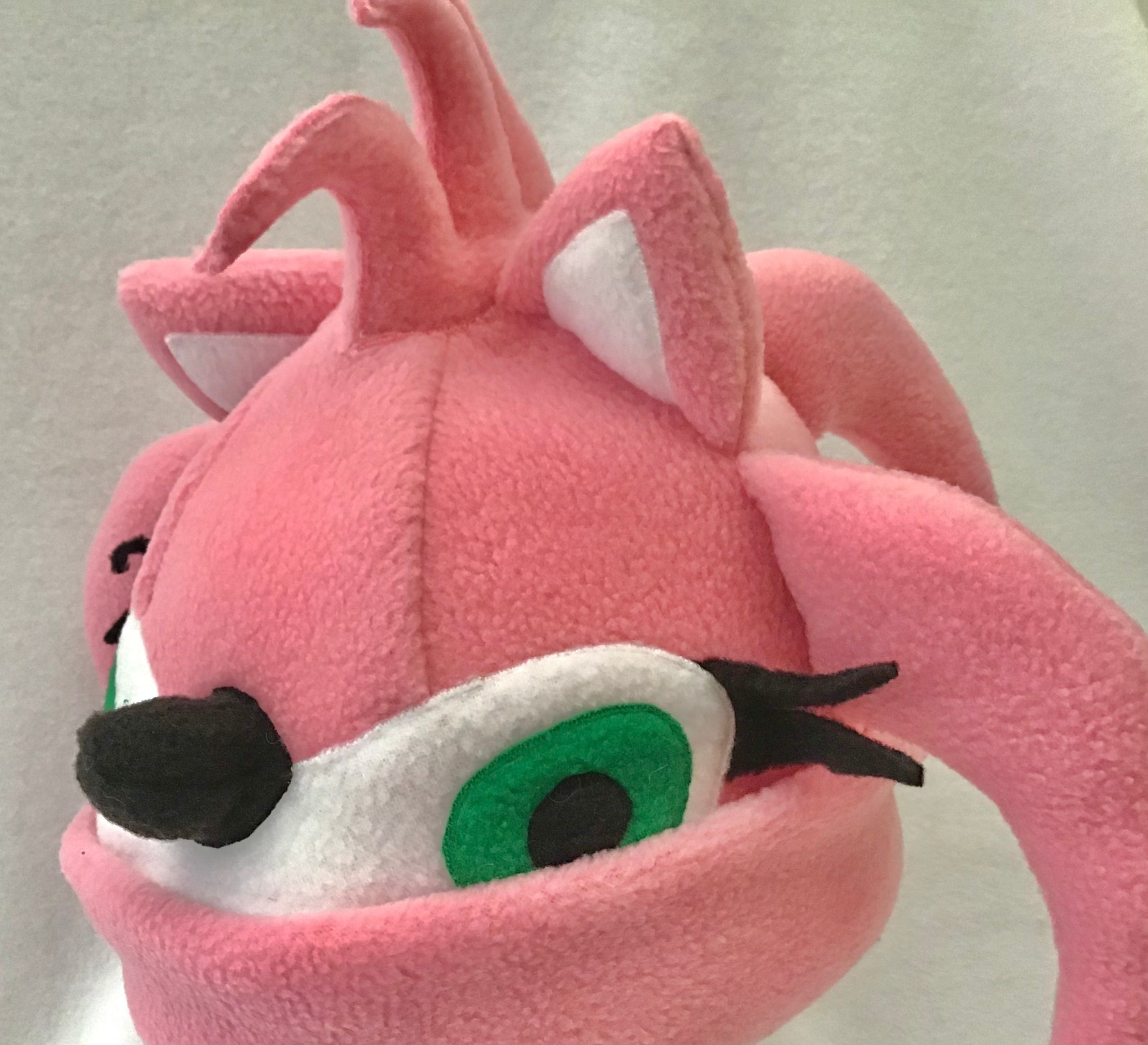 Amy Rose Beanie/amy Rose Sonic/amy Rose Hat/tails Sonic - Etsy UK