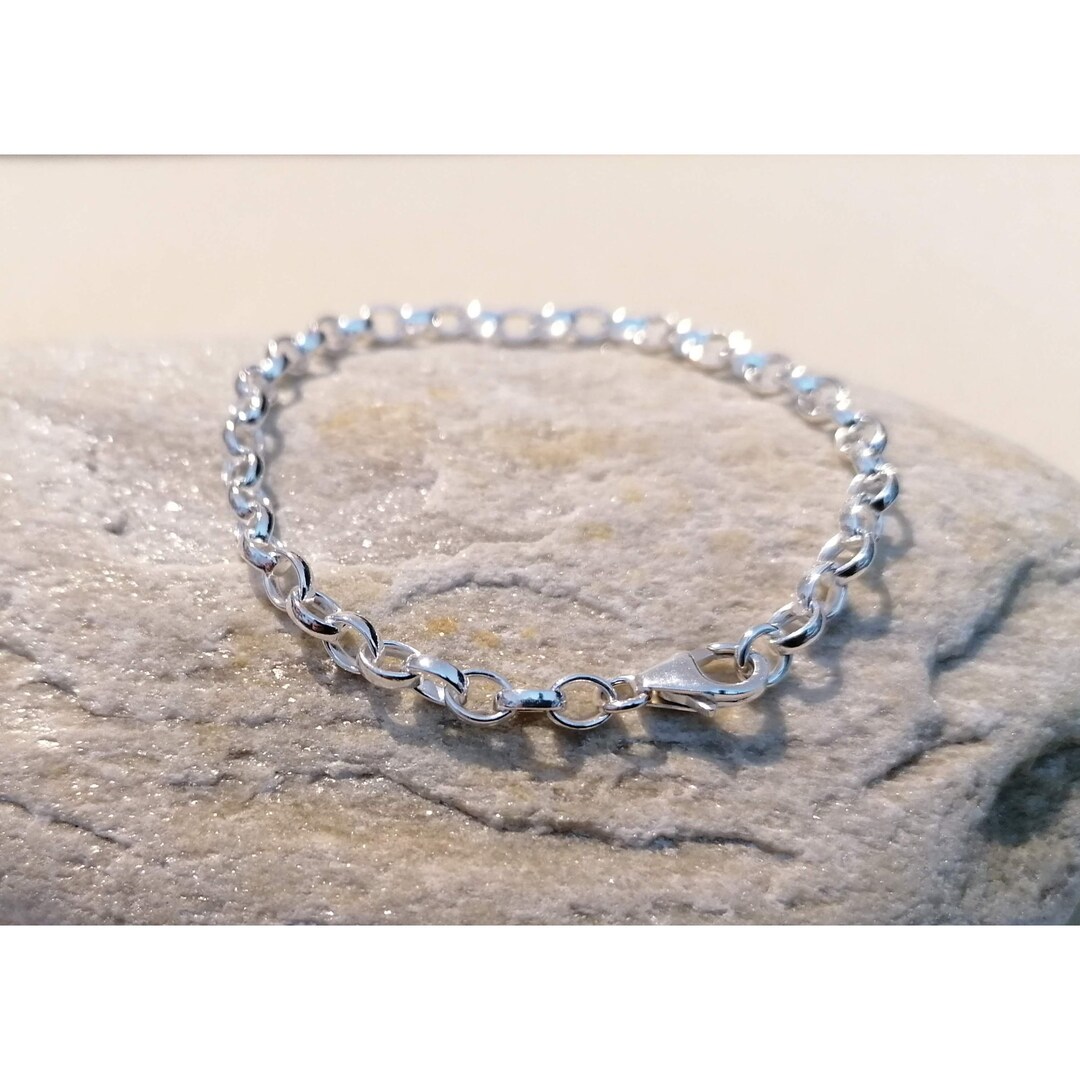 Charm Bracelet / Charm Carrier Bracelet / Chain Bracelet- Sterling ...