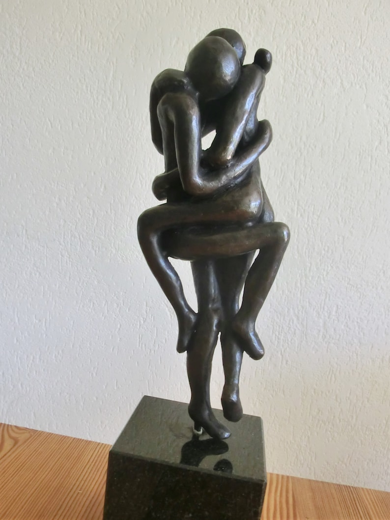 INTIMATE Bronze Sculpture/ Loving Figures/ Entwined Bodies/ Lying or ...