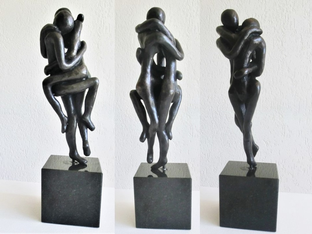 INTIMATE Bronze Sculpture/ Loving Figures/ Entwined Bodies/ Lying or ...
