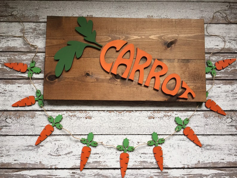 Carrot Carrot Sign Wooden Carrot Sign Easter Easter Sign | Etsy