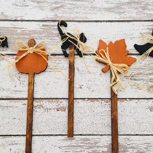 Plant Stakes, Garden, Fall, Autumn, Halloween, Halloween Garden Decor ...