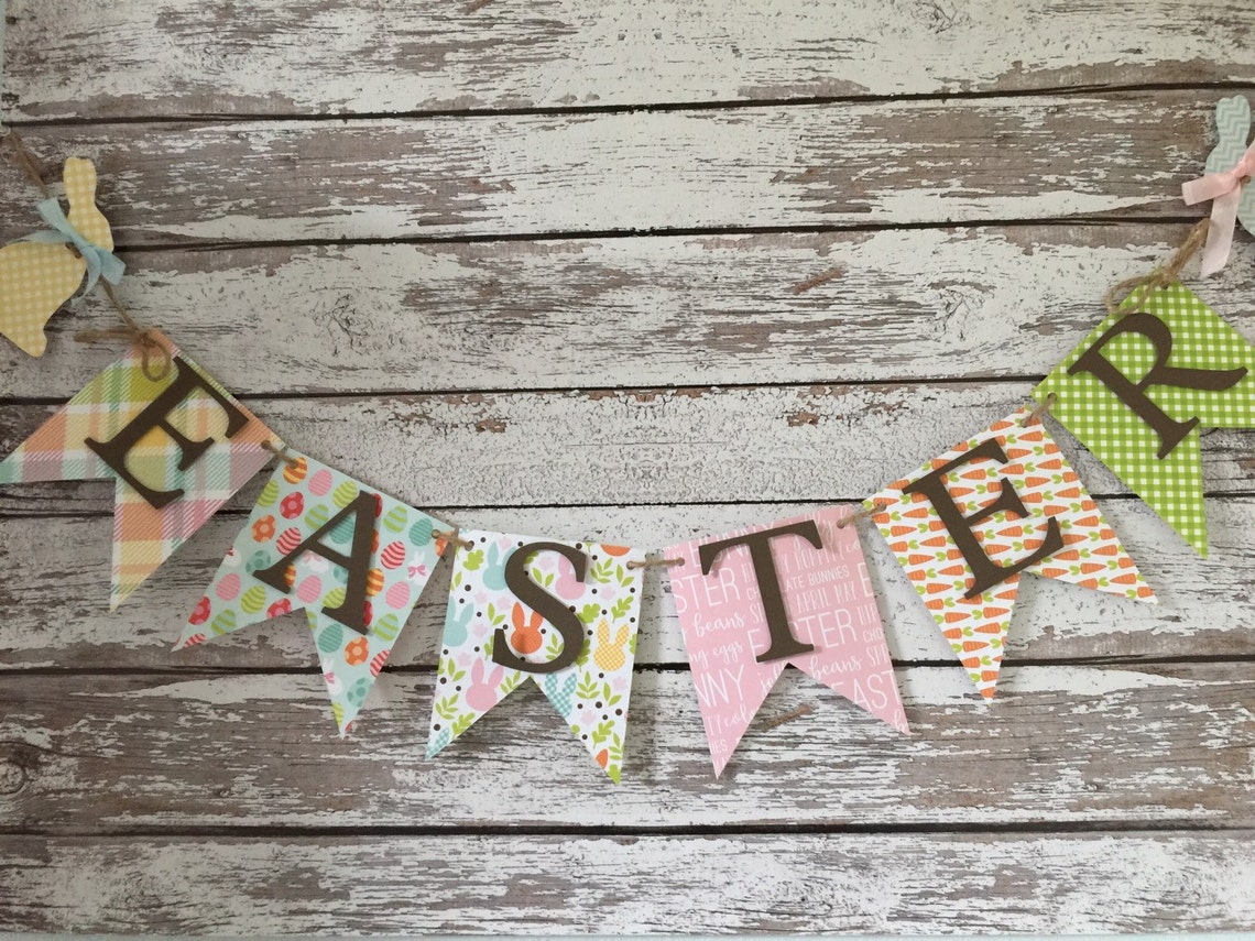 Easter Banner Holiday Banner Easter Easter Decor Easter | Etsy