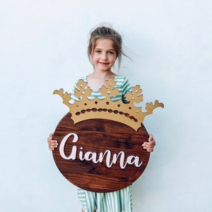 Princess, Princess Decor, Princess Sign, Wooden Sign, Wood, Sign, Name ...