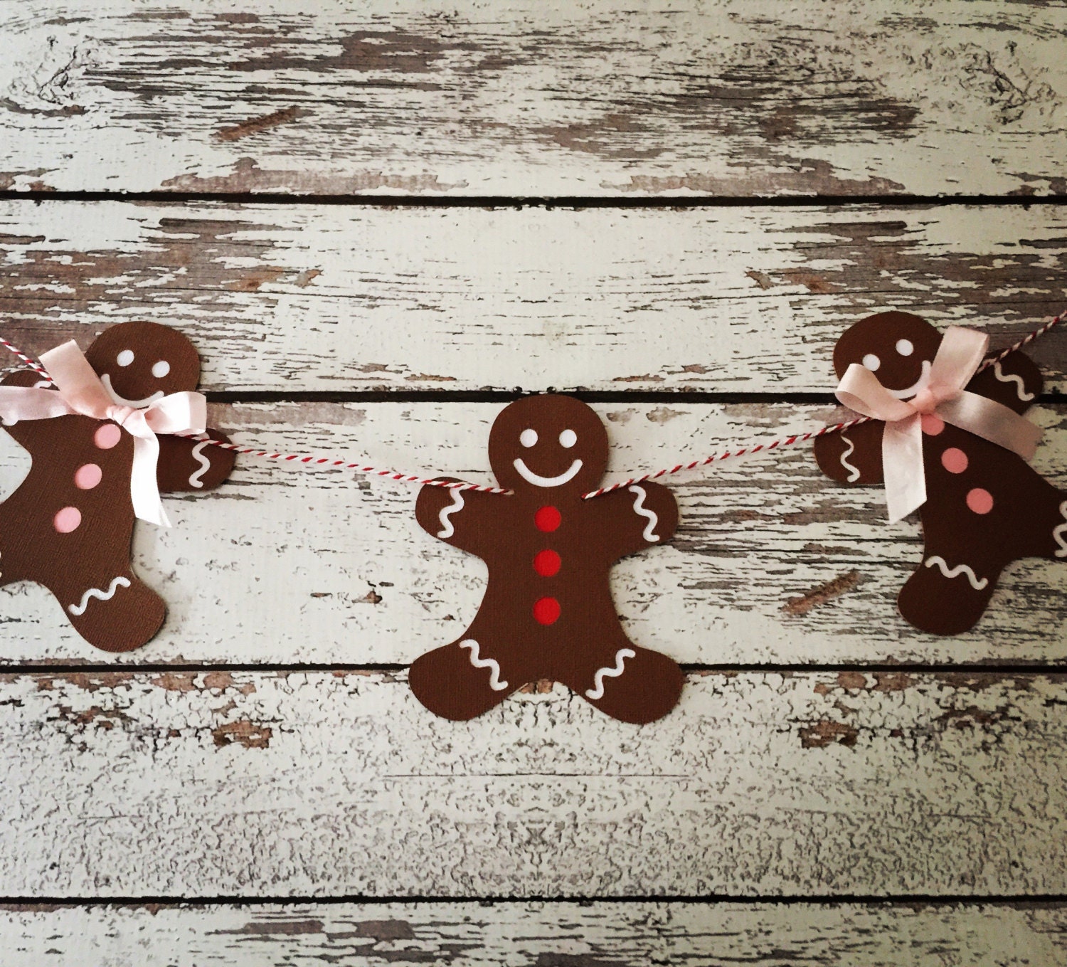 Gingerbread banner gingerbread bunting gingerbread garland | Etsy
