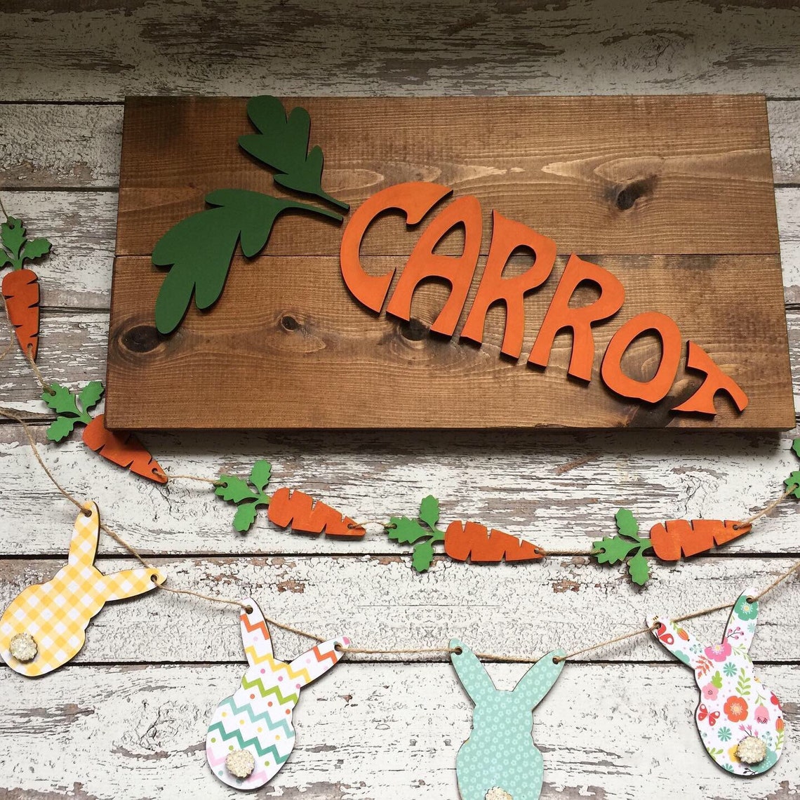Carrot Carrot Sign Wooden Carrot Sign Easter Easter Sign | Etsy