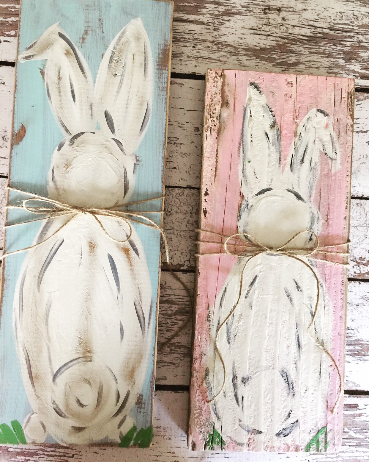 Bunny Wooden Bunny Easter Bunny Wooden Easter Bunny | Etsy