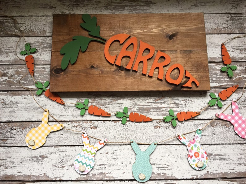 Carrot Carrot Sign Wooden Carrot Sign Easter Easter Sign | Etsy