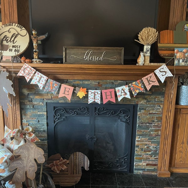 Thanksgiving Banner - Etsy