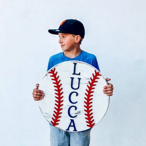 Baseball, Baseball Sign, Wooden Baseball Sign, Personalized Sign, Boys ...