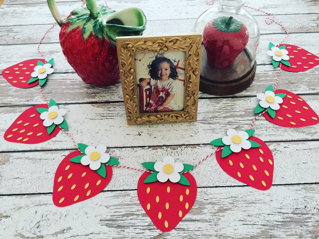 Strawberry Banner, Strawberries, Spring Banner, Spring, Banner ...