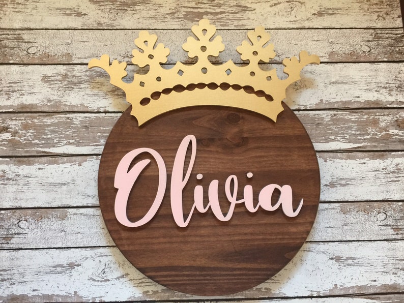 Princess Princess Decor Princess Sign Wooden Sign Wood - Etsy