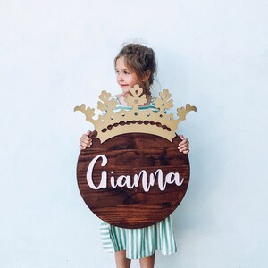 Princess, Princess Decor, Princess Sign, Wooden Sign, Wood, Sign, Name ...
