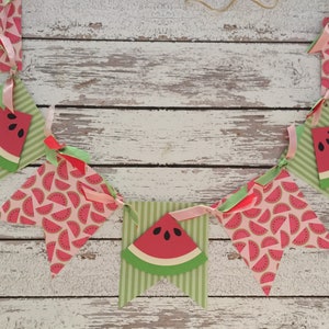 Watermelon Banner, Watermelon, Banner, Summer Banner, Summer, Garland ...
