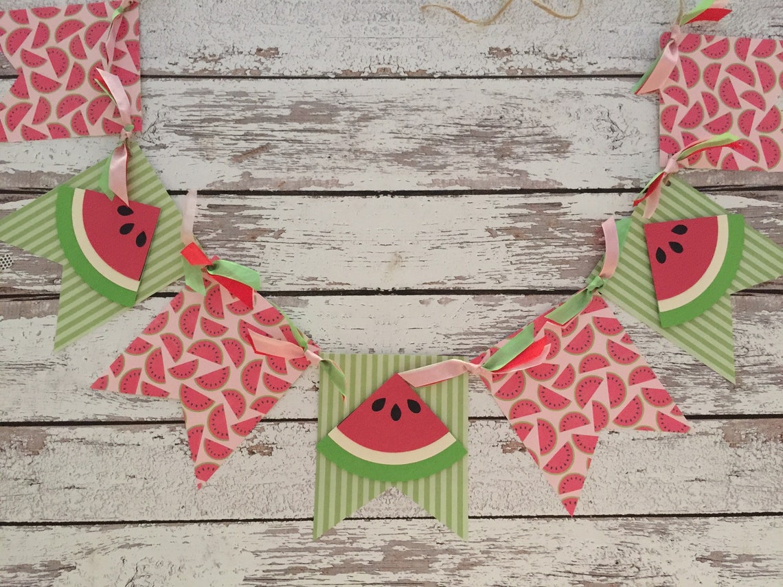 Watermelon Banner Watermelon Banner Summer Banner Summer | Etsy