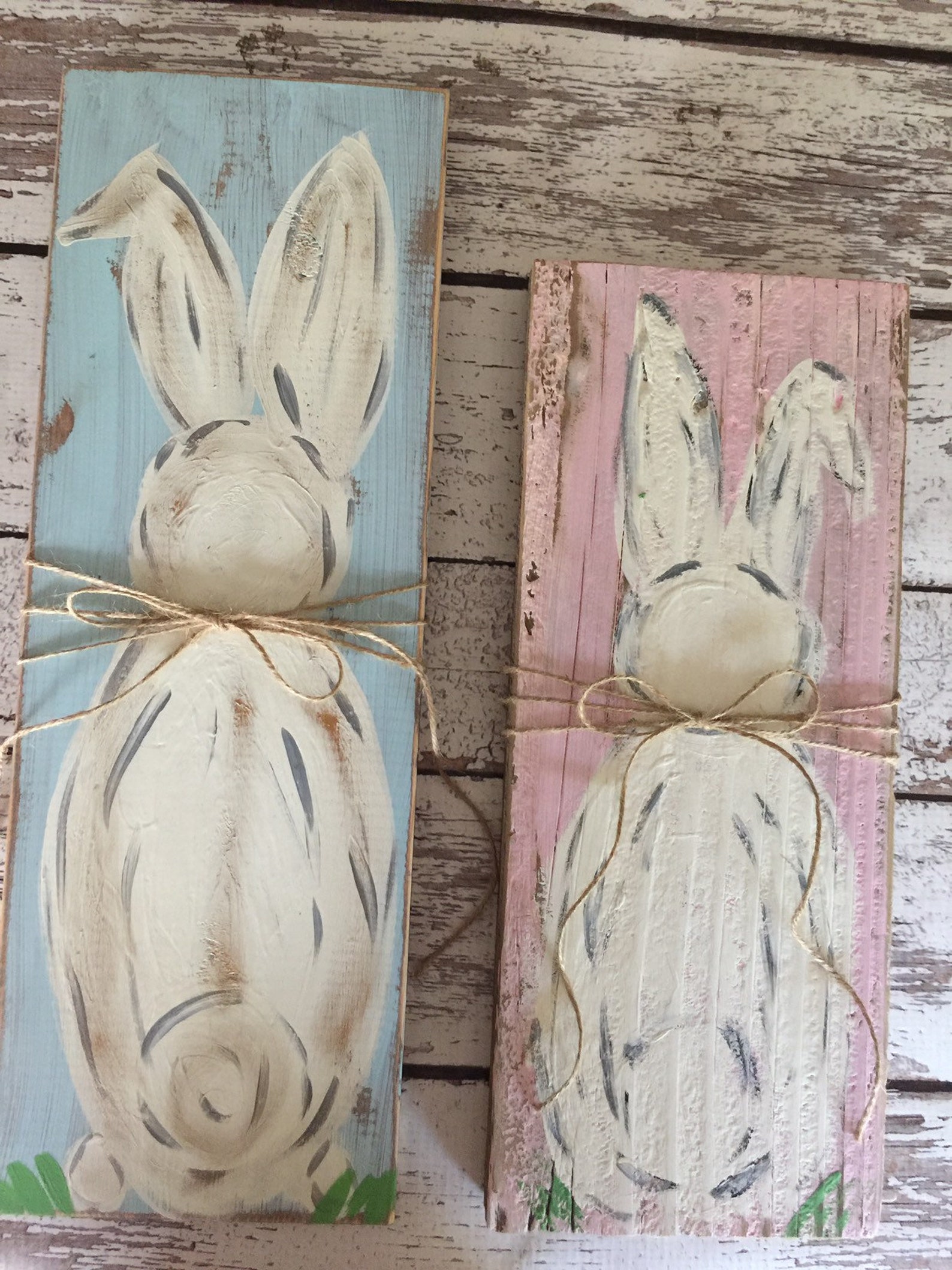 Bunny Wooden Bunny Easter Bunny Wooden Easter Bunny - Etsy