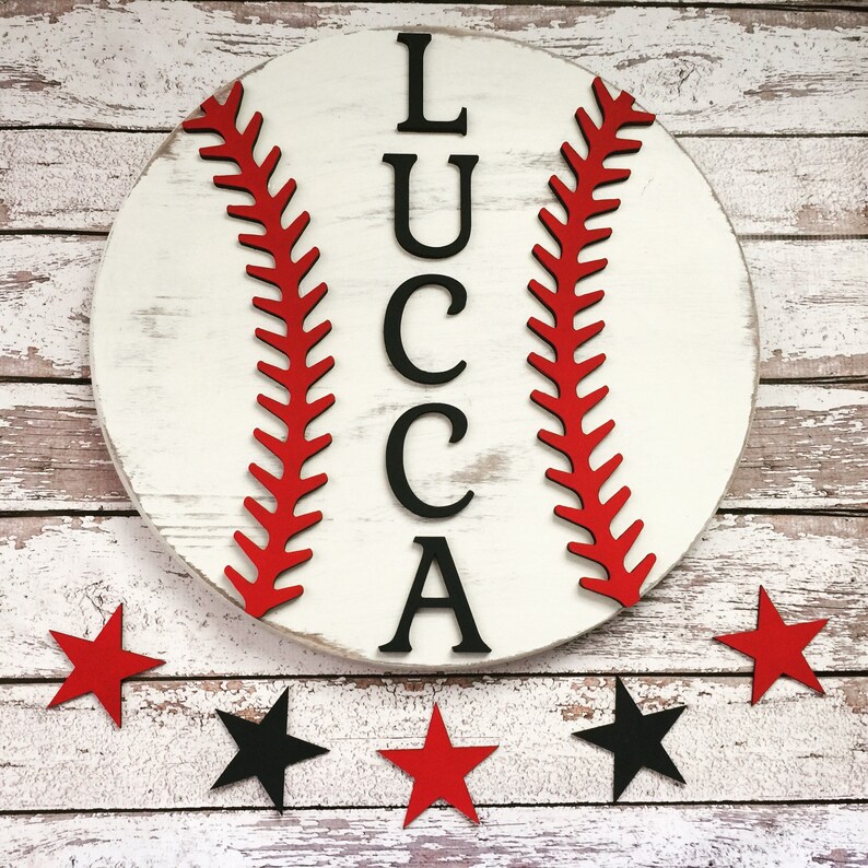 Baseball Baseball Sign Wooden Baseball Sign Personalized - Etsy